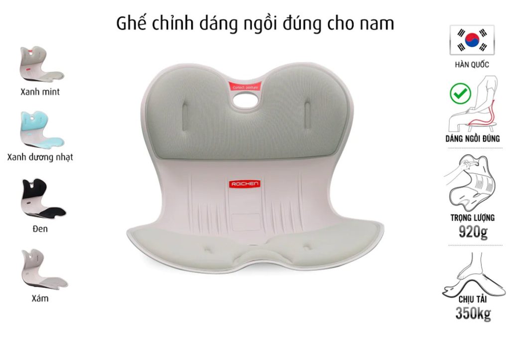 Ghế Công Thái Học Roichen Chỉnh Dáng Cho Nam, Nữ, Trẻ Em
